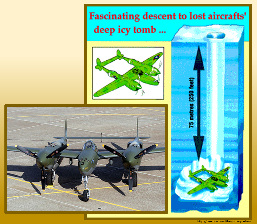 WWII BOMBER PLANE FOUND UNDER 250 FEET OF ICE LAYERS – Evolution is a Myth